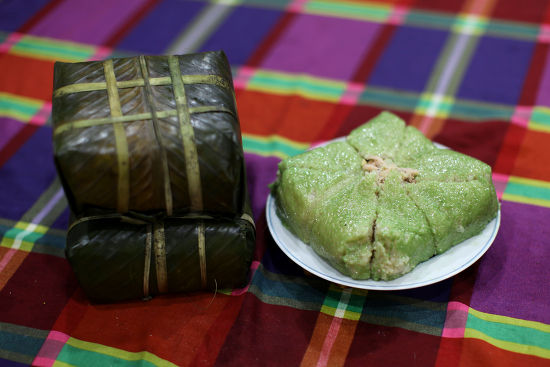 Banh Chung Rice Cakes Were Made Editorial Stock Photo - Stock Image ...