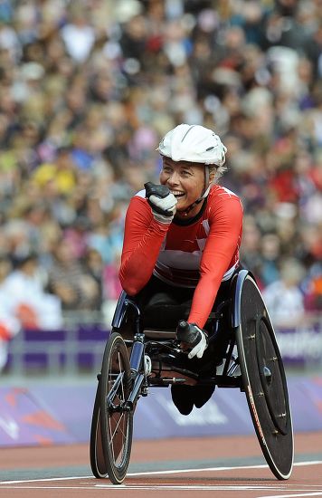 Switzerlands Edith Wolf Celebrates After Winning Editorial Stock Photo ...