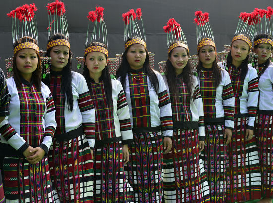 Mizo Dancers Mizoram State Get Ready Editorial Stock Photo - Stock ...