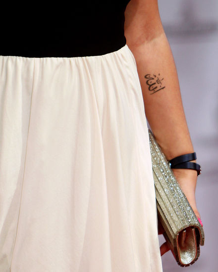 Allah Written Arabic On Tattoo On Editorial Stock Photo - Stock Image ...