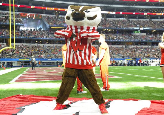 Wisconsin Mascot Bucky Badger Goodyear Cotton Editorial Stock Photo ...
