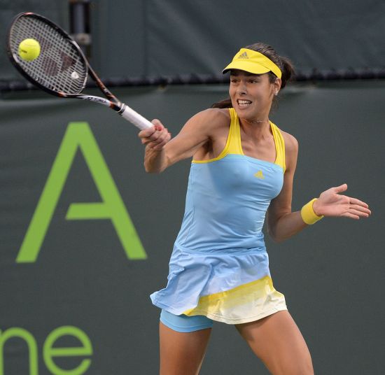Ana Ivanovic Serbia Returns Ball Sara Editorial Stock Photo - Stock ...
