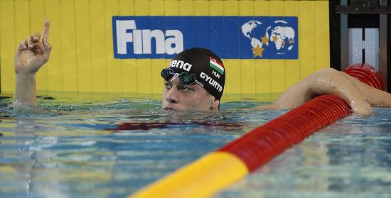 Daniel Gyurta Hungary Celebrates After Winning Editorial Stock Photo ...