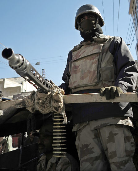 Pakistani Paramilitary Soldiers Patrol Following Declaration Editorial ...