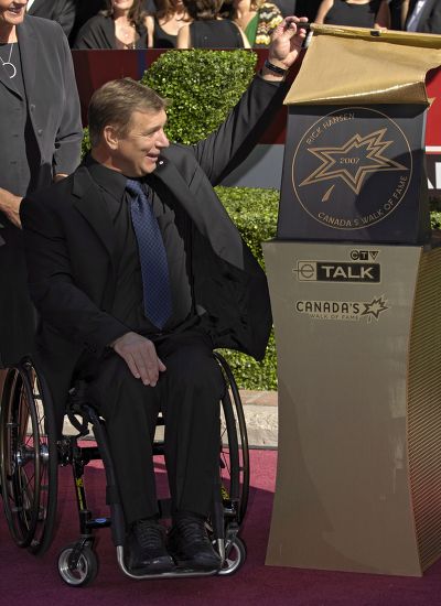Wheelchair Athlete Rick Hansen Unveils His Editorial Stock Photo ...