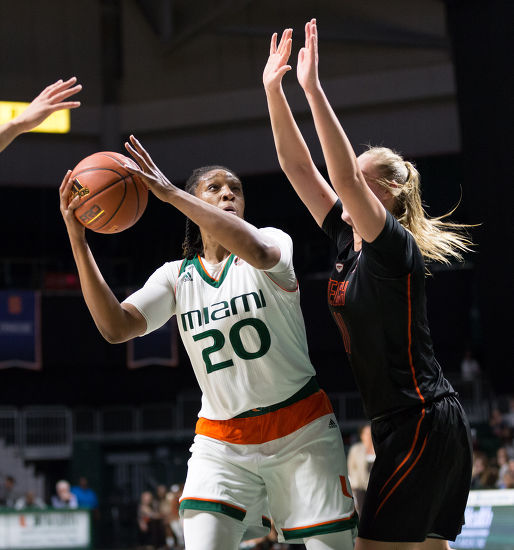 Miami Forward Keyona Hayes 20 Prepares Editorial Stock Photo - Stock ...