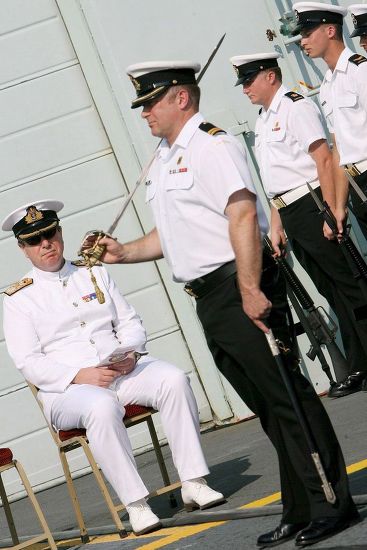 British Royal Navy Commodore Bruce Williams Editorial Stock Photo ...