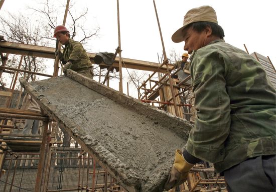 Builders Work Construction Site Beijing Wednesday Editorial Stock Photo ...