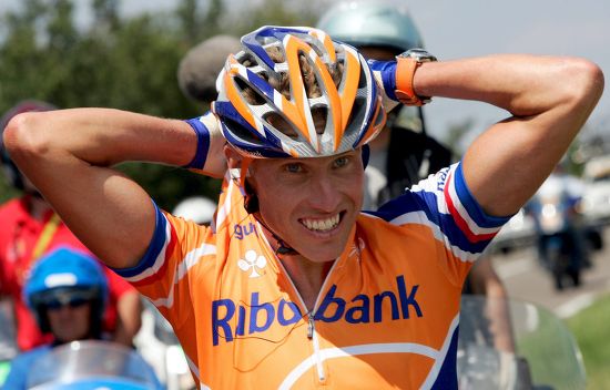 Dutch Michael Boogerd Rabobank Grabs His Editorial Stock Photo - Stock ...