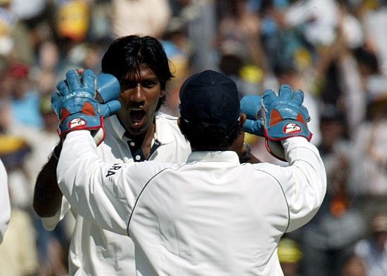 Indian Bowler Balaji L Celebrates Dismissal Editorial Stock Photo ...