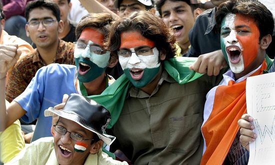 Group Young Indian Cricket Supporters On Editorial Stock Photo - Stock ...