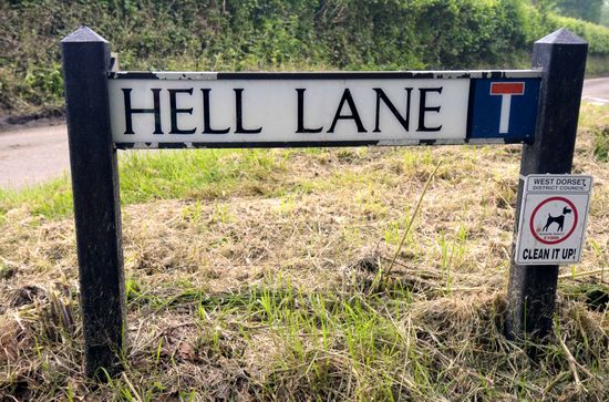 Hell Lane Village Chideock Dorset England Editorial Stock Photo - Stock ...