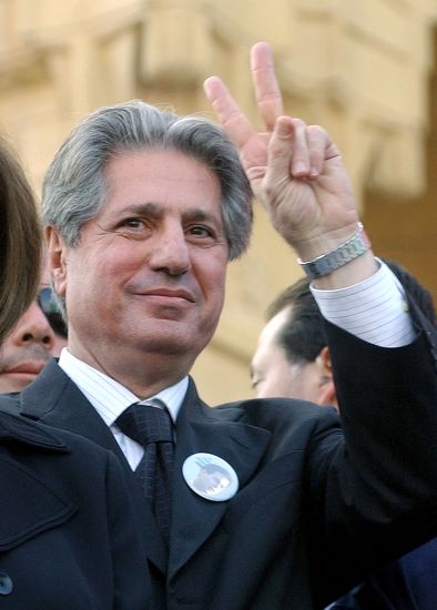 Former Lebanese President Amin Gemayel Waves Editorial Stock Photo ...