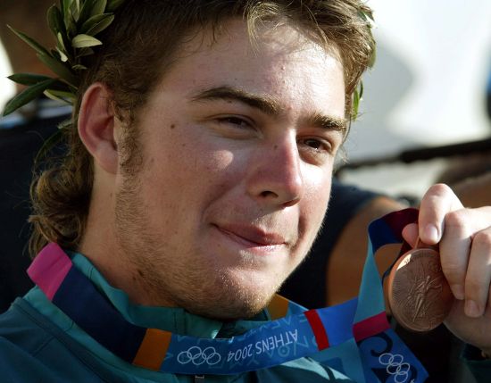 Australias Tim Cuddihy Displays His Bronze Editorial Stock Photo ...