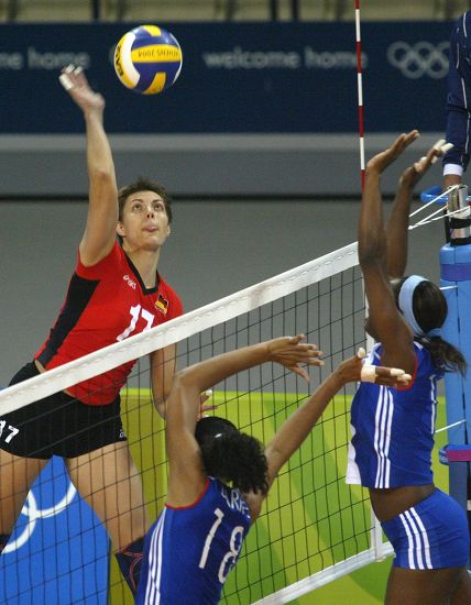 German Player Birgit Thumm L Leaps Editorial Stock Photo - Stock Image ...