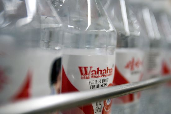 Bottles Wahaha Purified Water Run Quality Editorial Stock Photo - Stock ...