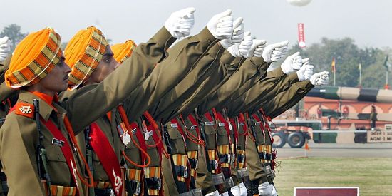 Soldiers Indian Army March During Indian Editorial Stock Photo - Stock ...