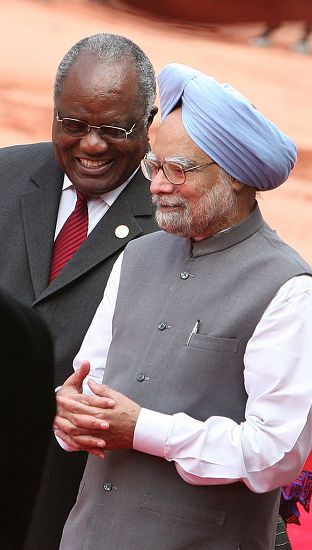 President Namibia Hifikepunye Pohamba L Indian Editorial Stock Photo ...