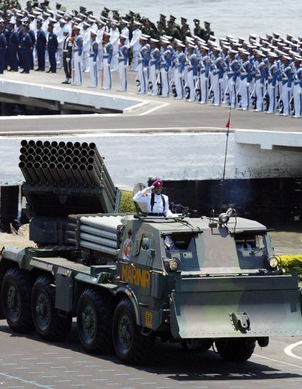 Troops Aboard Indonesian Marine Rocket Launcher Editorial Stock Photo ...