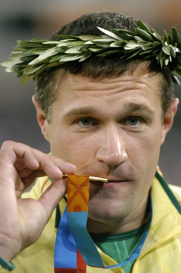 Olympic Champion Virgilius Alekna Lithuania Bites Editorial Stock Photo ...