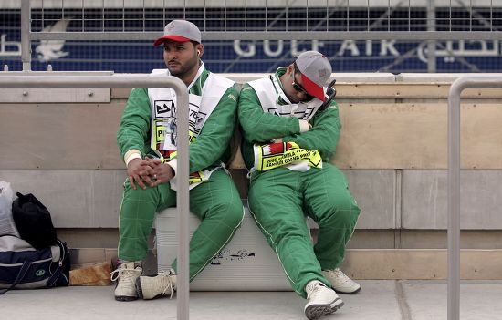 Marshalls Rest Pit Lane Bahrain Formula Editorial Stock Photo - Stock ...