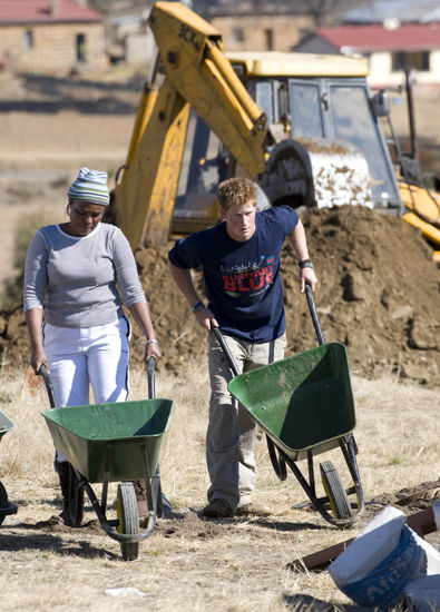 Prince Harry Helps Rebuild School Editorial Stock Photo - Stock Image ...