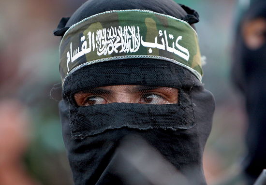 Masked Palestinian Militant During Rally Celebrating Editorial Stock ...