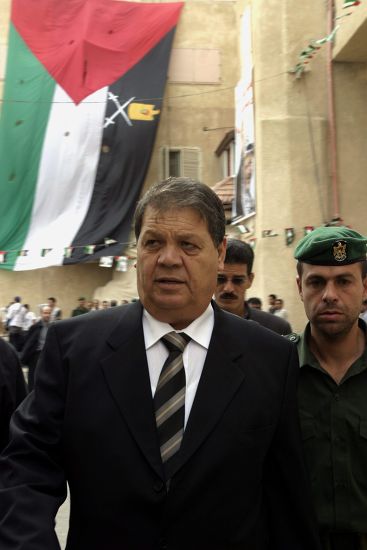Interim Palestinian President Rawhi Fattouh Arrives Editorial Stock ...