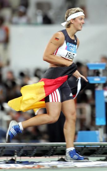 Germanys Steffi Nerius Jubilates After She Editorial Stock Photo ...