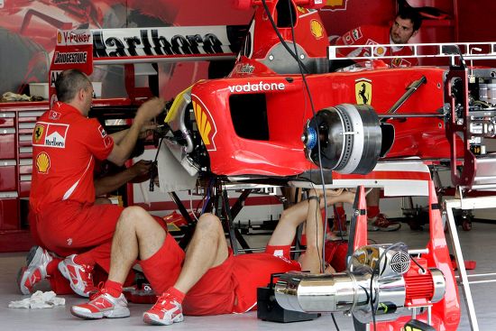 Mechanics Ferrari Team Prepare New Ferrari Editorial Stock Photo ...