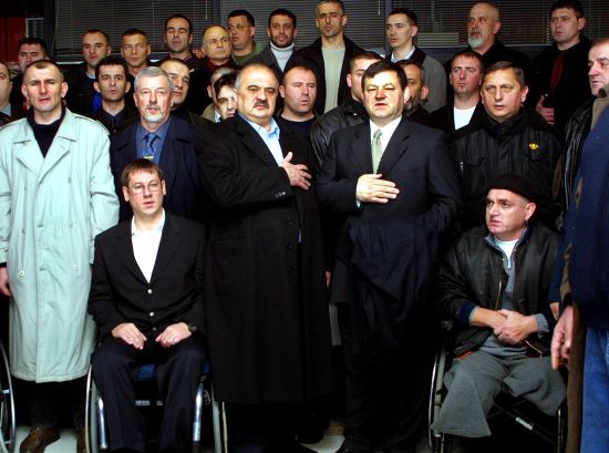 Croatian Generals Ivan Cermak Centre Left Editorial Stock Photo - Stock ...