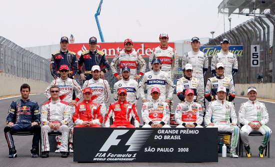 F1 Drivers Pose Picture Before Grand Editorial Stock Photo - Stock ...