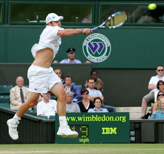 Andy Roddick Usa Plays Forehand During Editorial Stock Photo - Stock ...