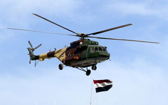 Iraqi Helicopter Flies During Iraqi Army Editorial Stock Photo - Stock ...