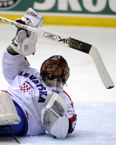 Croatian Goalkeeper Vanja Belic Reacts After Editorial Stock Photo ...