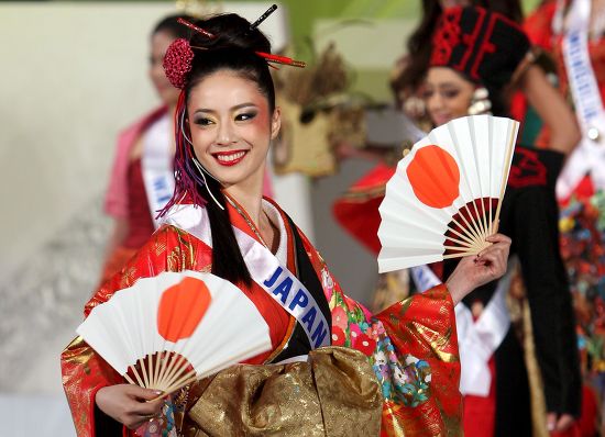 Miss Japan Hisako Shirata Presents Her Editorial Stock Photo - Stock ...