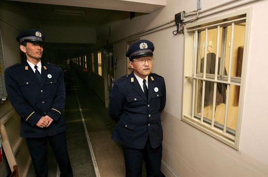 Japanese Prison Guards Hallway Cell Block Editorial Stock Photo - Stock ...