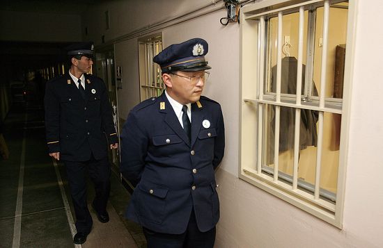 Japanese Prison Guards Hallway Cell Block Editorial Stock Photo - Stock ...