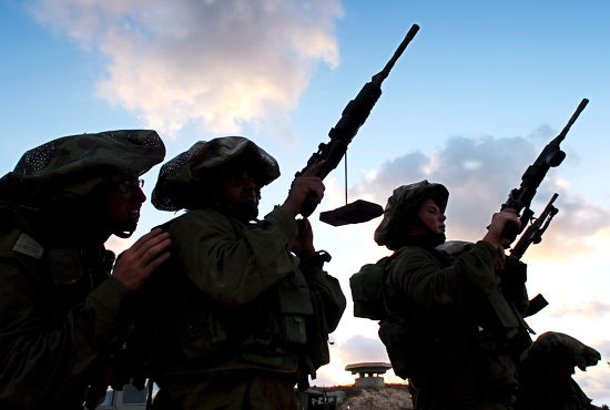 Israeli Infantry Soldiers Discharge Their Weapons Editorial Stock Photo ...