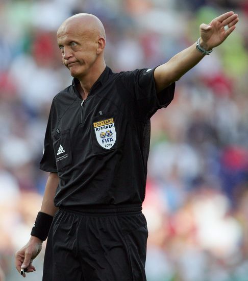 Italian Referee Pierluigi Collina Gestures During Editorial Stock Photo ...