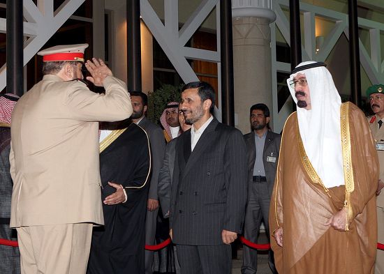 Saudi Officer Salutes Saudi King Abdullah Editorial Stock Photo - Stock ...