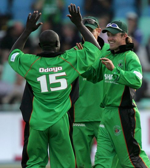 African Bowler Thomas Odoyo L Celebrates Editorial Stock Photo - Stock ...