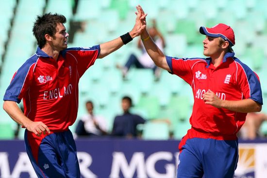 England Bowler James Anderson L Celebrates Editorial Stock Photo ...