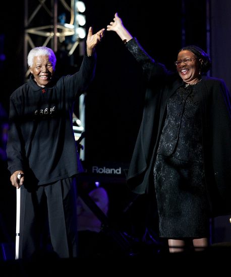 Nelson Mandela L Waves Crowd His Editorial Stock Photo - Stock Image ...