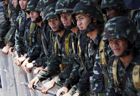 Thai Army Officers Line They Prepare Editorial Stock Photo - Stock ...