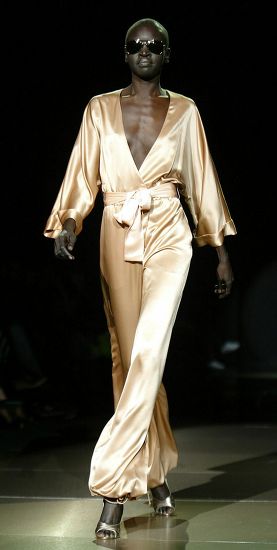 Super Model Alek Wek Walks Down Editorial Stock Photo - Stock Image ...