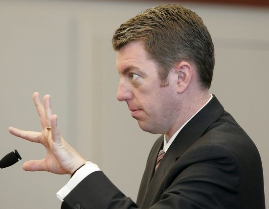 Prosecutor Jeffrey Hall Interviews Witness Brian Editorial Stock Photo ...