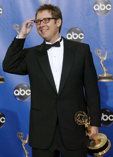Actor James Spader Holds His Emmy Editorial Stock Photo - Stock Image ...