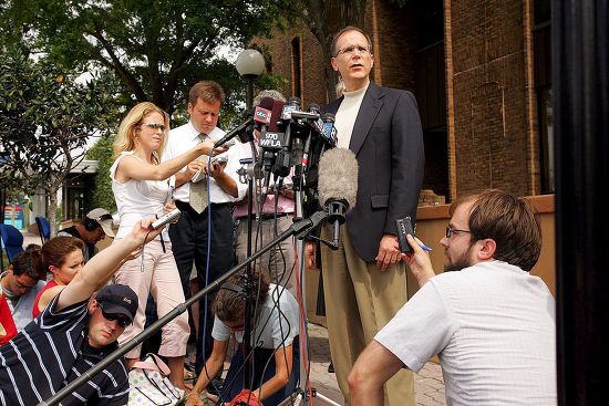 George Felos Attorney Michael Schiavo Gives Editorial Stock Photo ...