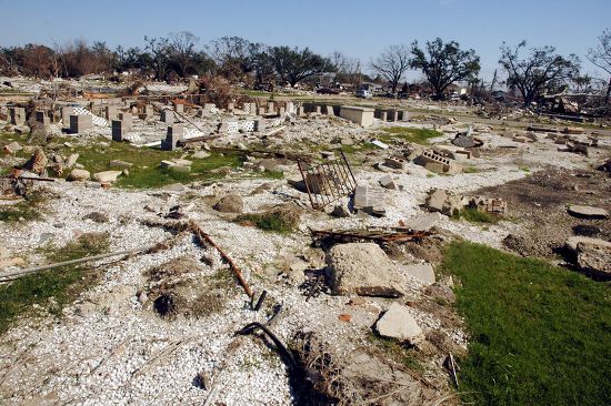 Foundations Houses Washed Away By Flood Editorial Stock Photo - Stock ...